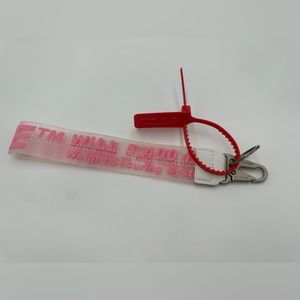 Off-White | Accessories | Offwhite Keychain Pink And Clear Nwt | Poshmark